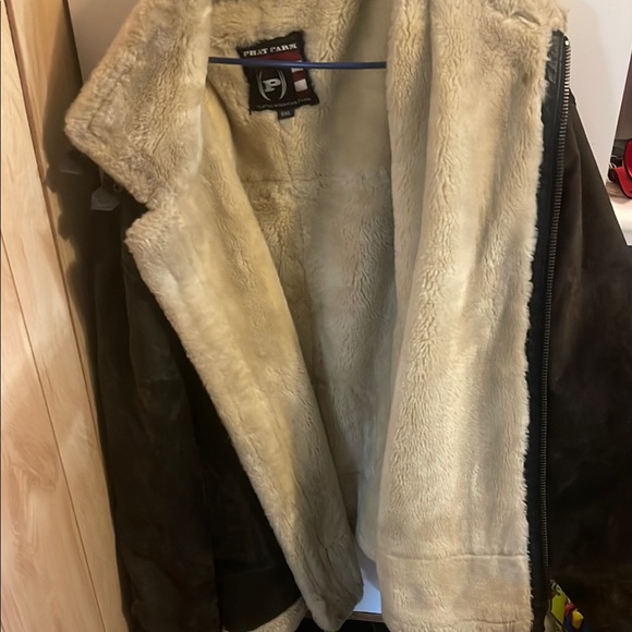 Phat Farm | Jackets & Coats | Phat Farm Cream Lined Brown Varsity ...
